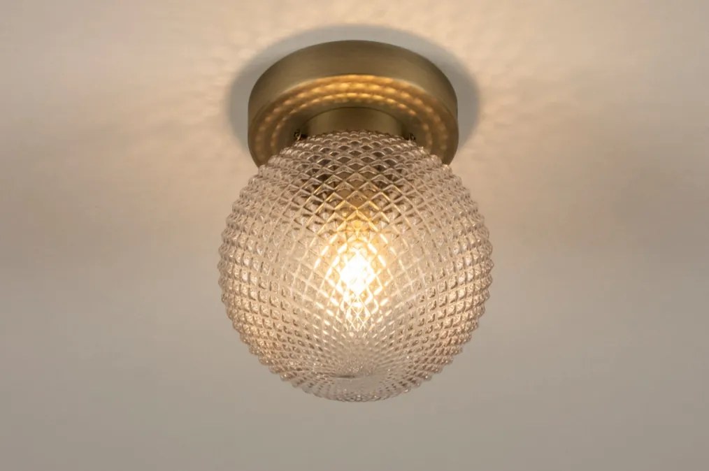 Stropní svítidlo Gubbi Art Deco Gold