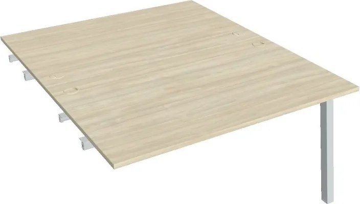 Hobis Kancelářský stůl k řetězení Hobis USDA 1400R, deskaakát, černá černá
