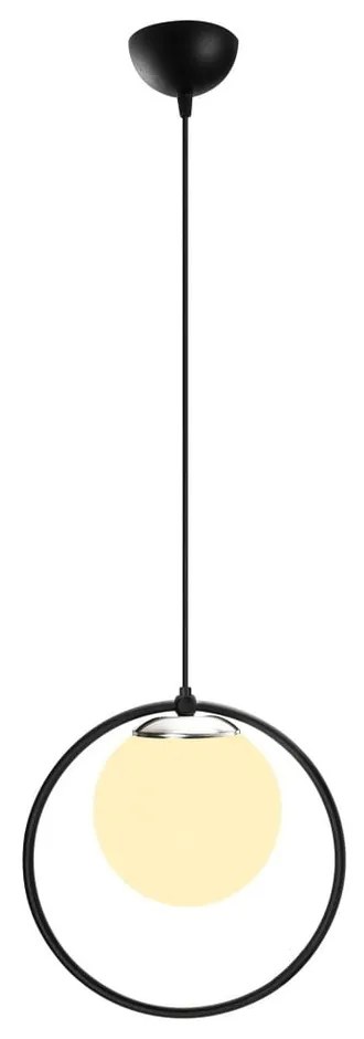 Černé kovové závěsné svítidlo Opviq lights Vivi
