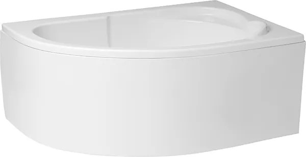 Polimat Akrylátová asymetrická vana Standard 130x85 L(R) AS Barva: Bílá, Orientace: Pravá