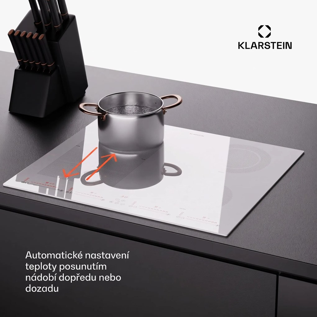 Klarstein Masterzone 60 Hybrid, indukční varná deska, vestavná, 4 flex zóny