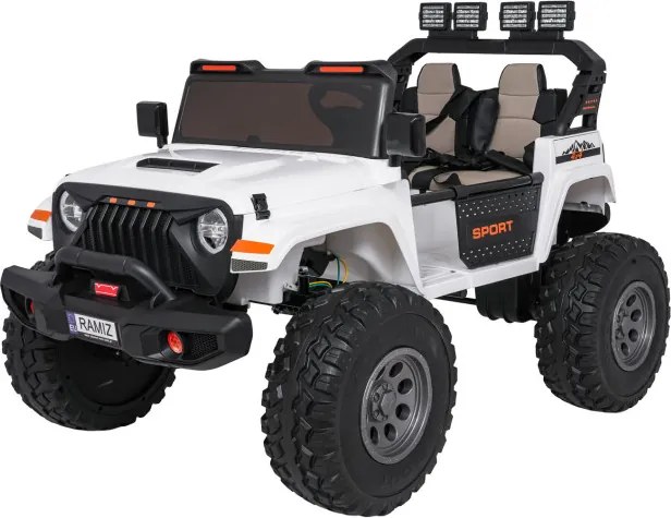 Elektrické autíčko Extreme Sport 4x4 bílé