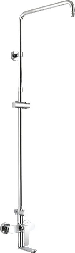 Mereo Mereo, Nástěnná baterie Mada 150mm s otoč. ramínkem a tyčí pro ruční a talířovou sprchu, bez příslušenství, CBE60101SM