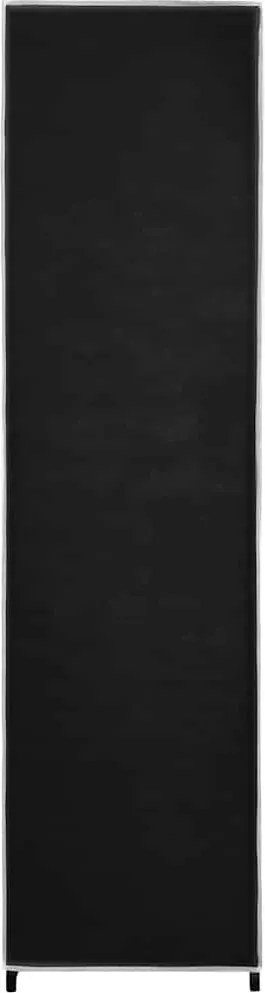 282445 Wardrobe with 4 Compartments Black 175x45x170 cm 282445