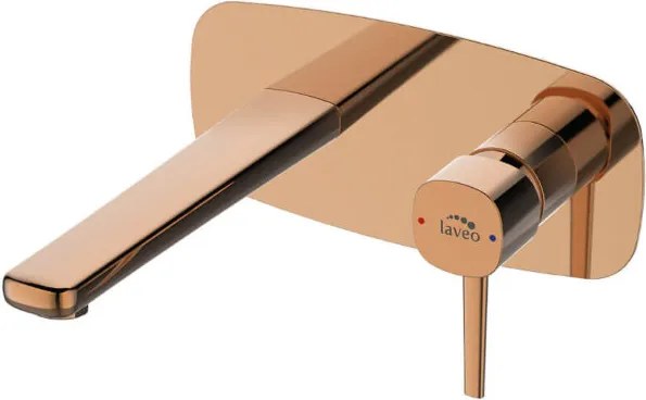 Laveo Pola, umyvadlová baterie pod omítku, růžové zlato, LAV-BAP_822P