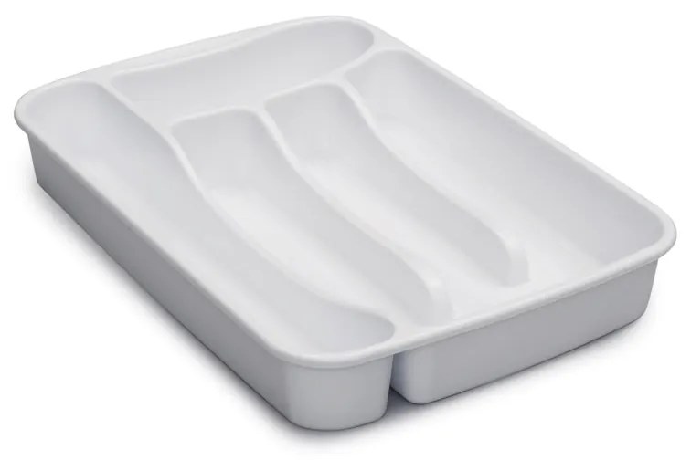 STEFANPLAST Příborník, 5 přihrádek, bílý