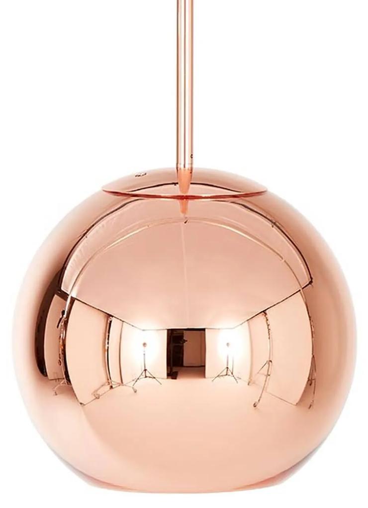 Tom Dixon Copper Round kulové závěsné světlo 25cm