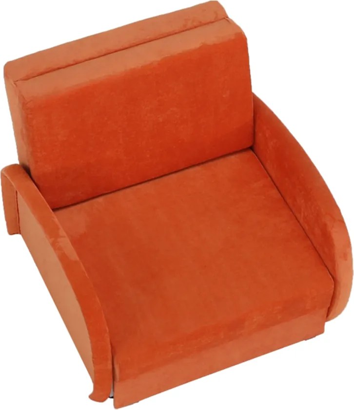 Rozkládací křeslo, oranžová, MILI 1