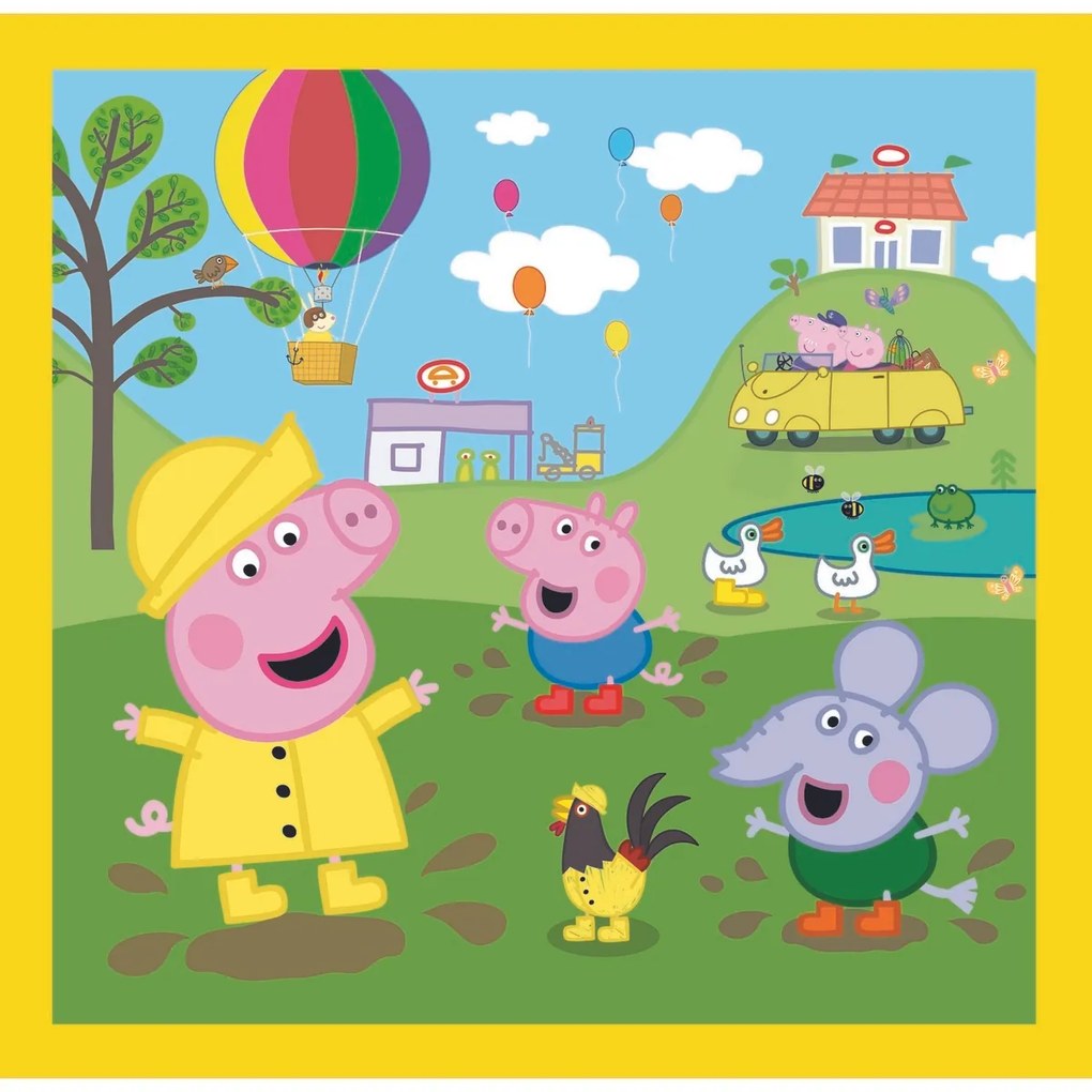 Trefl Puzzle Prasátko Peppa 3v1 (20,36,50 dílků)