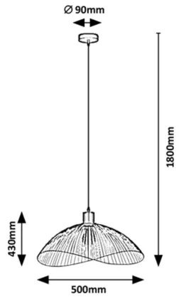 Rabalux - Lustr na lanku 1xE27/60W/230V