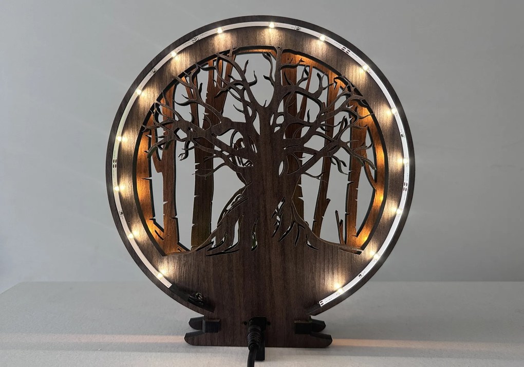 Li-Go "Grut" lampa 20x22cm provedení povrchu: dub světlý