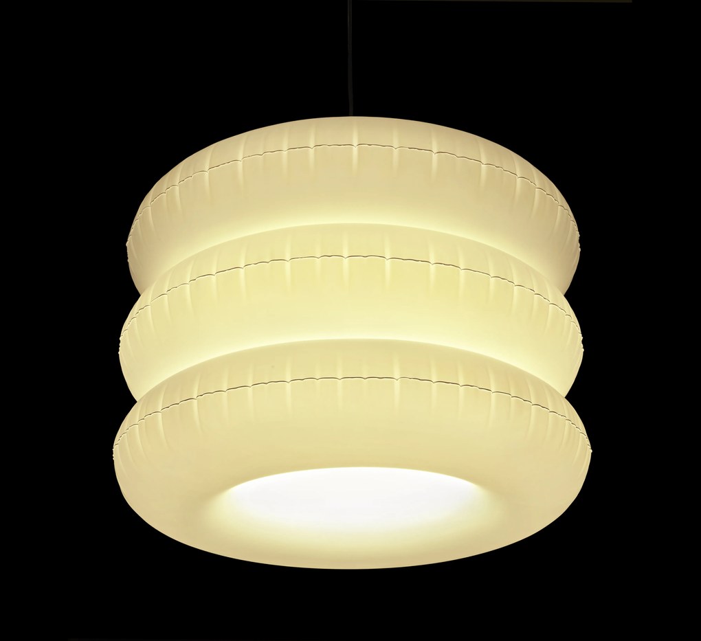 LED závěsné světlo Puff Buff BIG PUFF D66x50cm, lanko 150cm