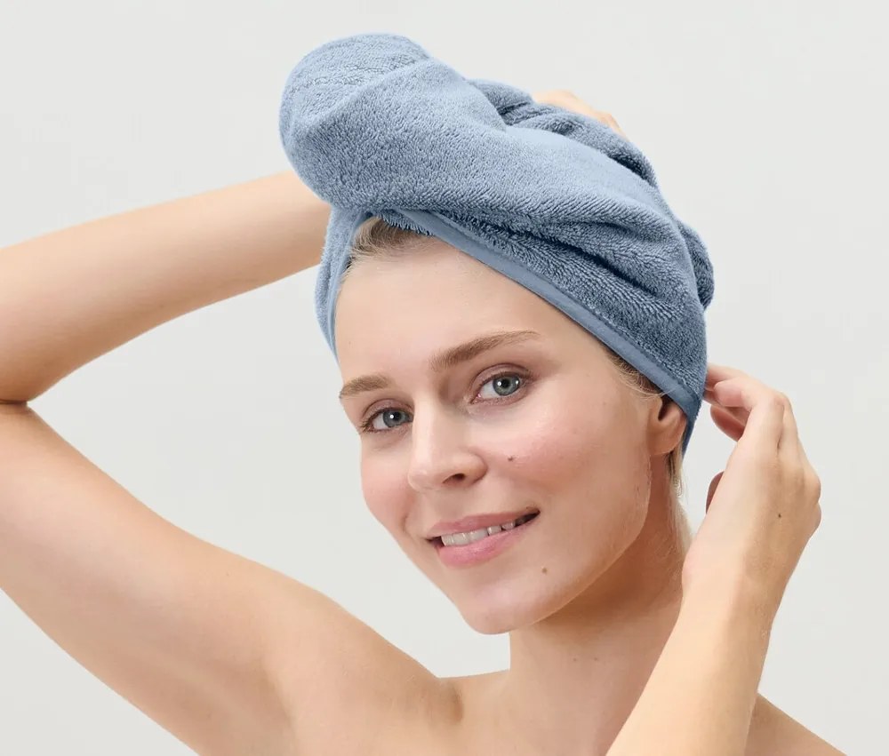 Tchibo - Ručníkový turban, světle modrá