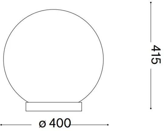 Ideal Lux - Stolní lampa CARTA 1xE27/25W/230V pr. 40 cm bílá