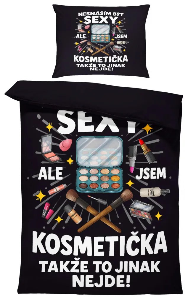 Povlečení Sexy kosmetička (Rozměr : 1x150/200 + 1x60/50)