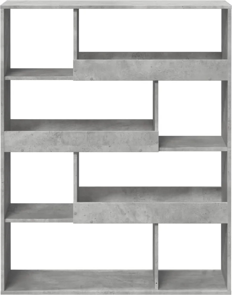 Knihovna betonově šedá 100 x 33 x 125,5 cm kompozitní dřevo 3309333