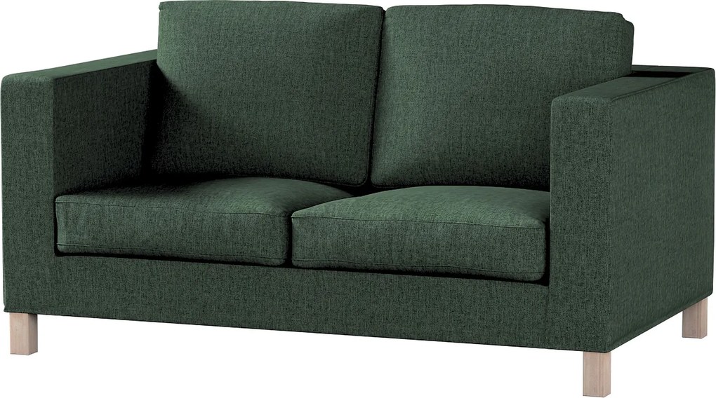 Potah na pohovku IKEA Karlanda 2-místná, krátký barva zelená látka pletený vzor