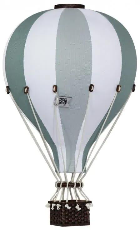 Dekorační horkovzdušný balón – zelená/šedozelená - L-50cm x 30cm
