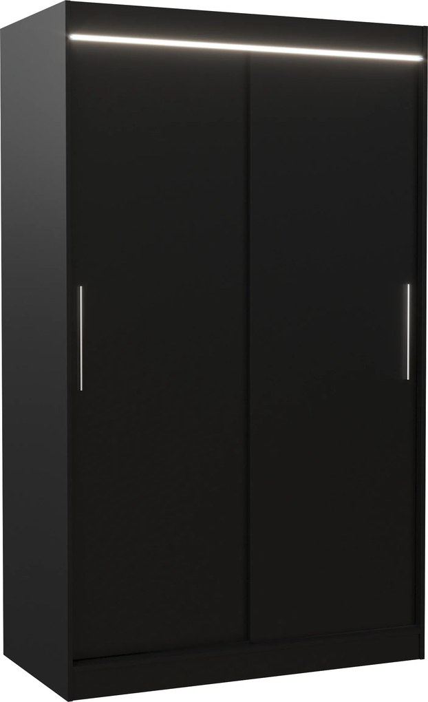 ADRK Furniture Posuvná skříň s LED osvětlením COLLIN 120 ADRK-SW-COL-B-120+L