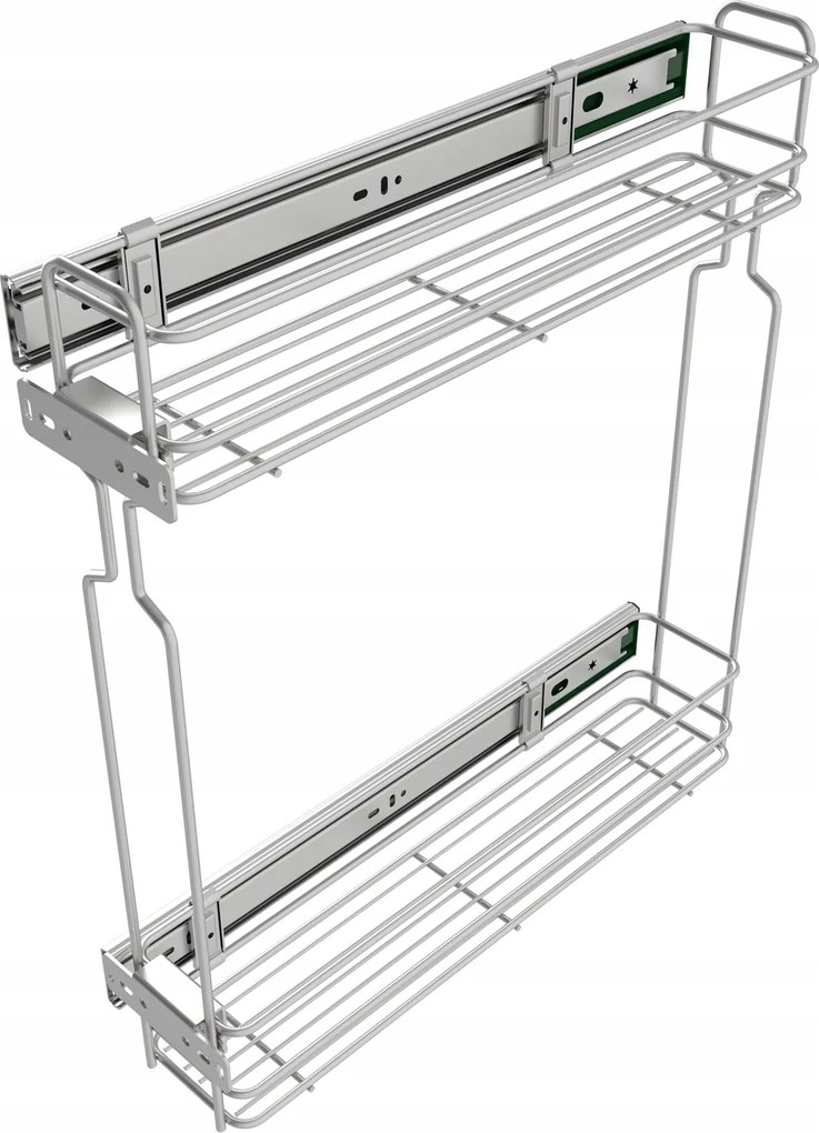 Koš Cargo 20 dvouúrovňový Boční s tlumením dovírání Bílé