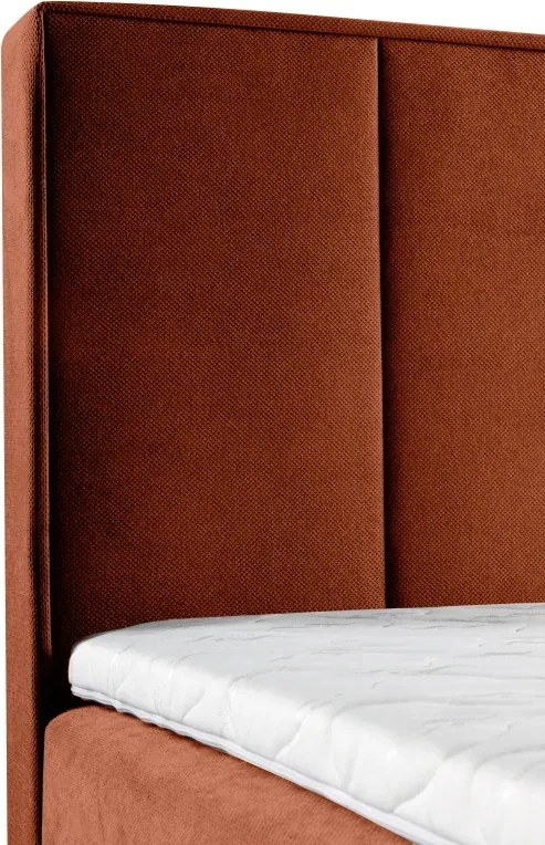 Boxspring postel RITA, 200x160, oranžová (pretty 9)