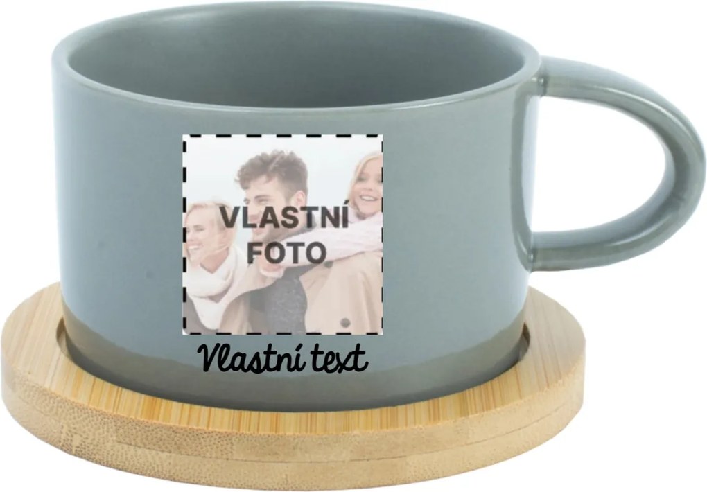 Personalizovaný keramický hrníček "MAKRONKA" s fotografií