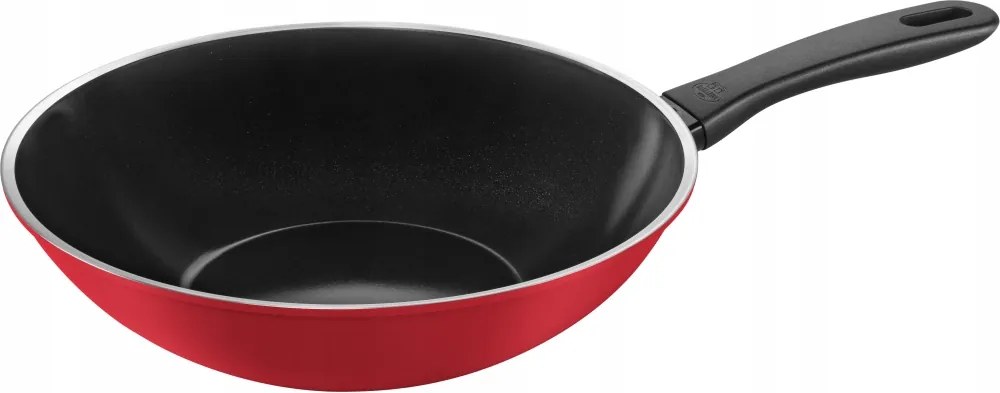 Pánev wok keramická nepřilnavá červená Ballarini Caprera 28 cm K3