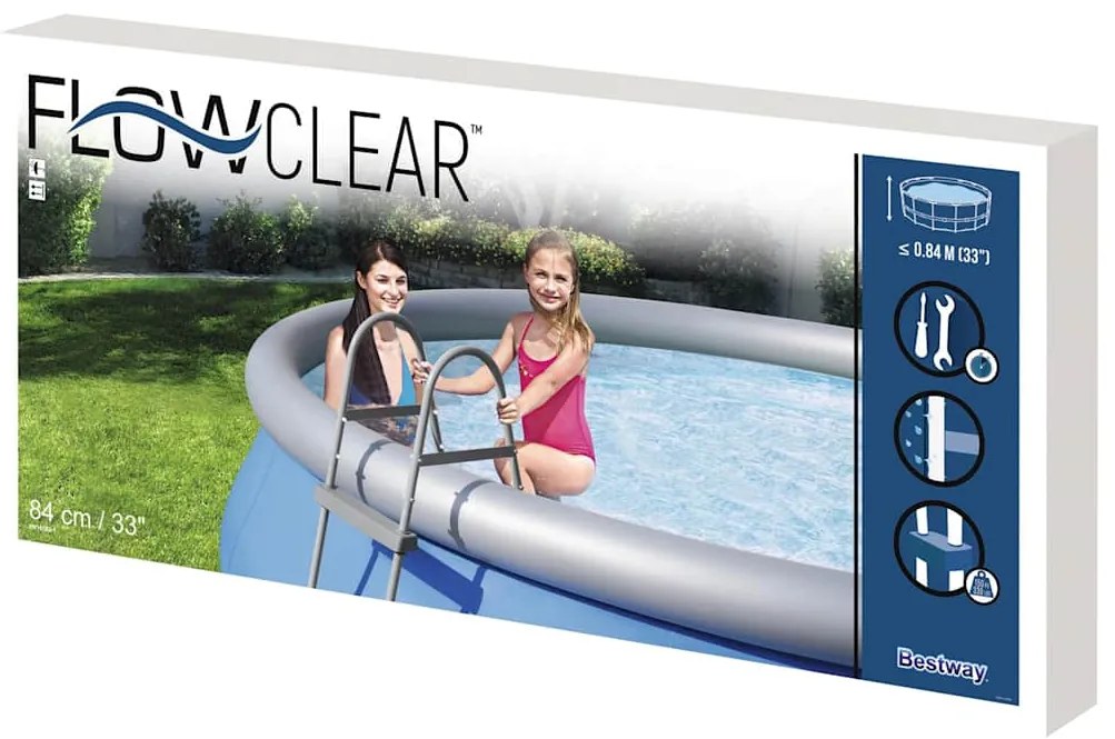 Bestway Bazénové schůdky Flowclear 2stupňové 84 cm