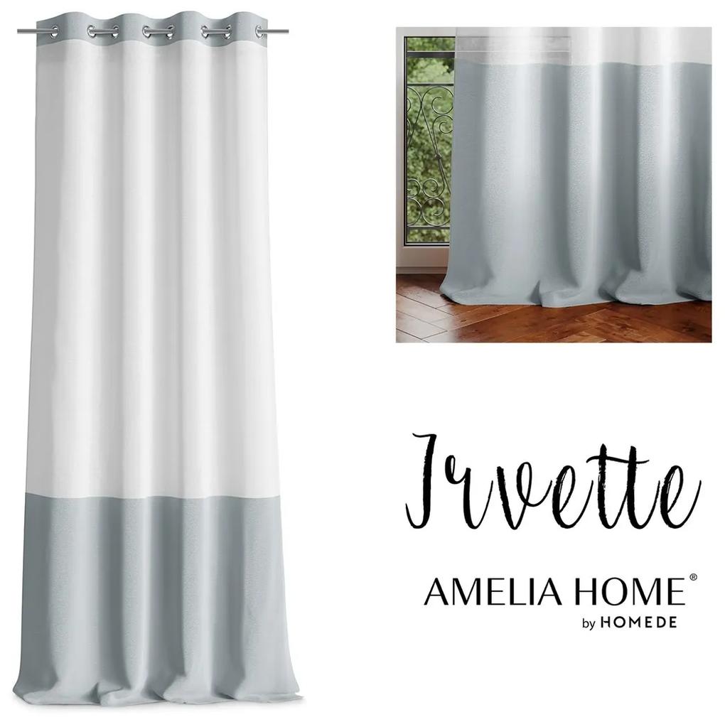 Záclona AmeliaHome Irvette II stříbrná