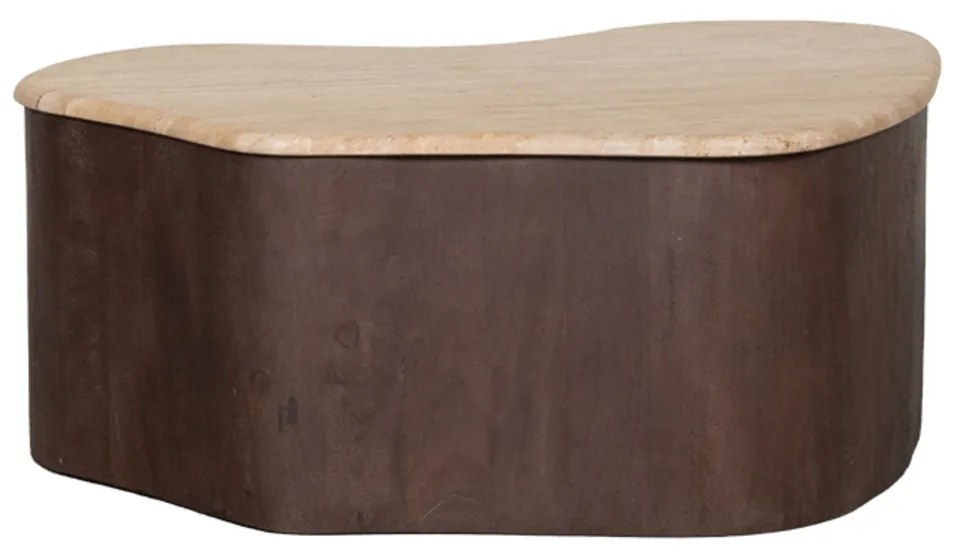 LABEL51 Konferenční stolek DAVI hnědý 80 cm