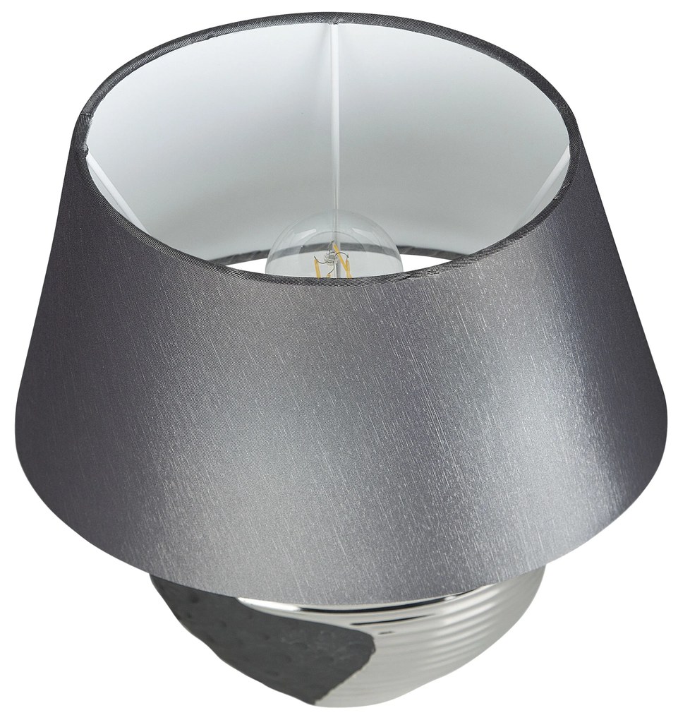 Moderní černo-stříbrná stolní lampa ESLA Beliani