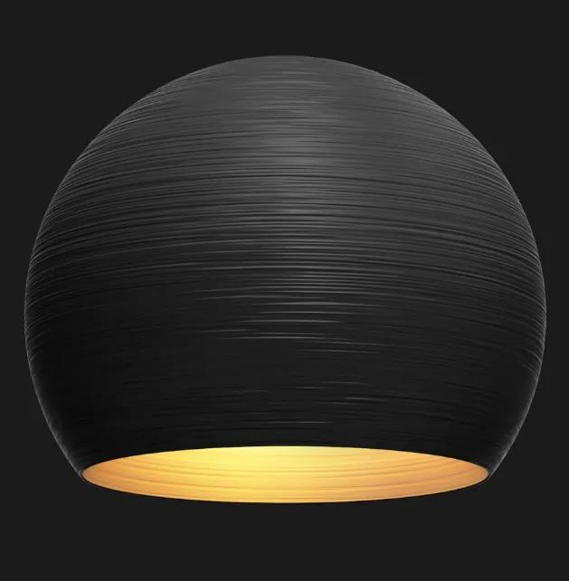Doxis Globe 500 Textured, závěsné designové led svítidlo Barva: Černá/bílá matná, Chromatičnost: 4000K Push dim