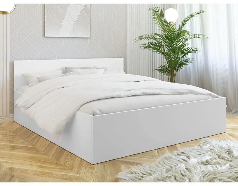Manželská postel Neralli 160/180, Rozměr postele: 180 x 200 cm, Barva dřeva: Bílá alpská