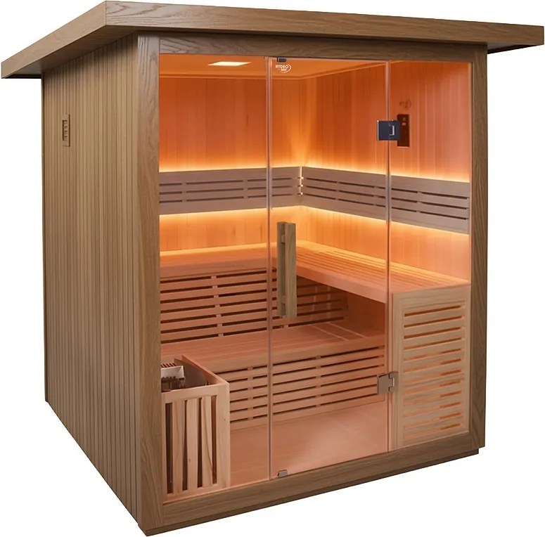 BPS-koupelny Finská zahradní sauna  180x180, 4-6 osoby
