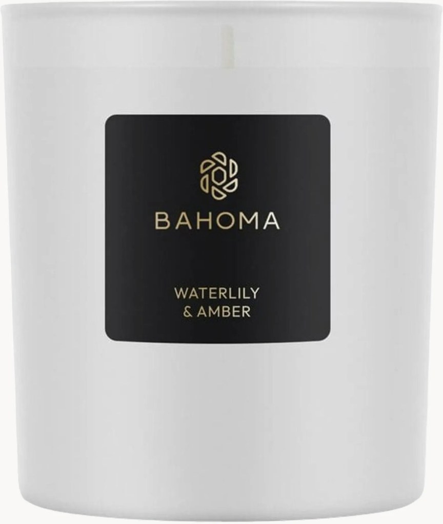 Vonná svíčka Waterlily & Amber (bergamot, vodní zelené tóny, čerstvá hruška)