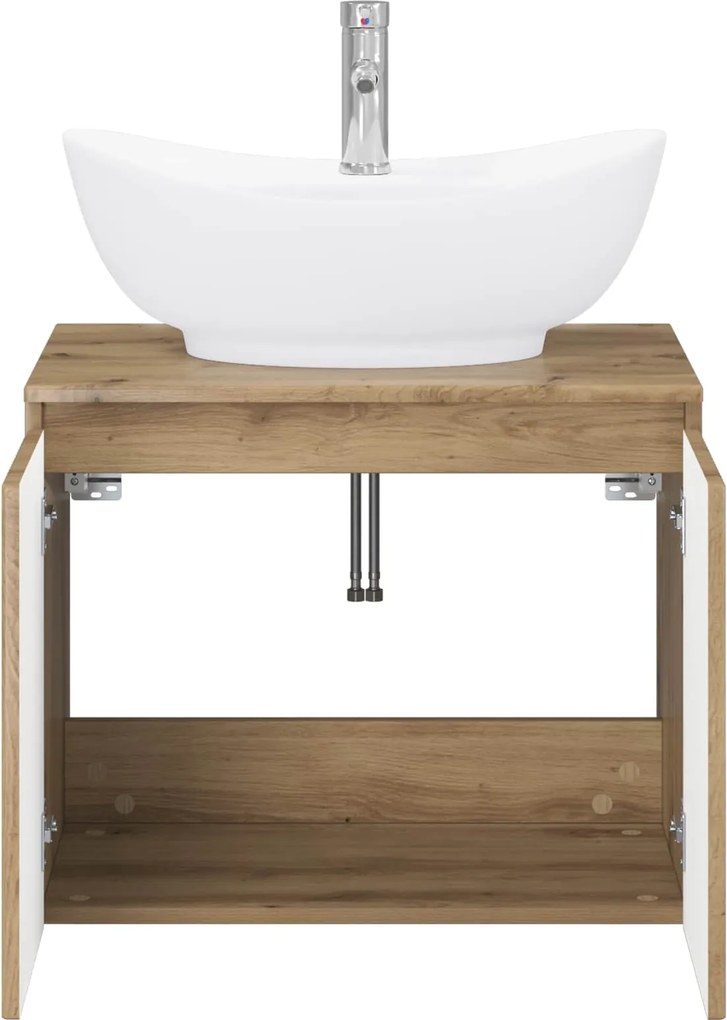 Sada koupelnového nábytku Dub artisan Kompozitní dřevo 3404349