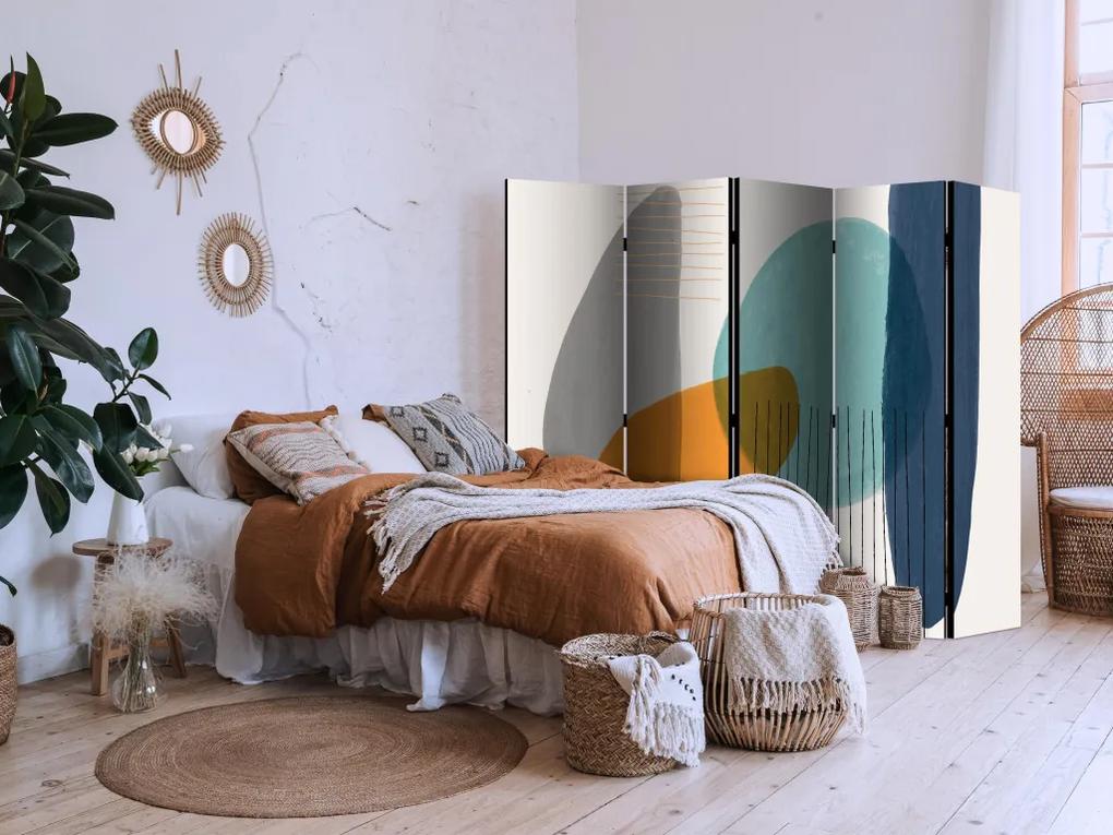 Pokojová zástěna Simple Abstract - Minimalist Composition in Vivid Colors II [Room Dividers]