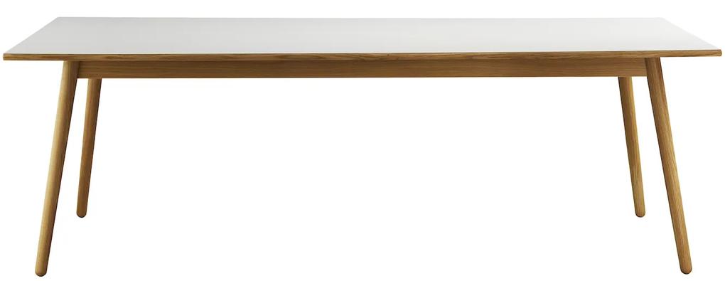 Jídelní stůl FDB Mobler C35C dub, světle šedé lino