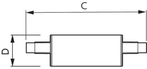 LED žárovka R7s 78mm Philips 7,5W (60W) teplá bílá (3000K)