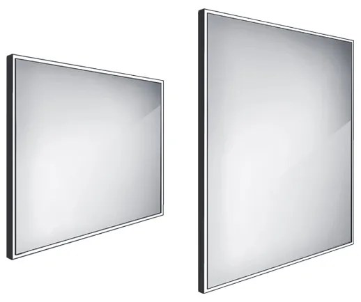 Nimco Černé LED zrcadlo 800x700 - ZPC 13003-90
