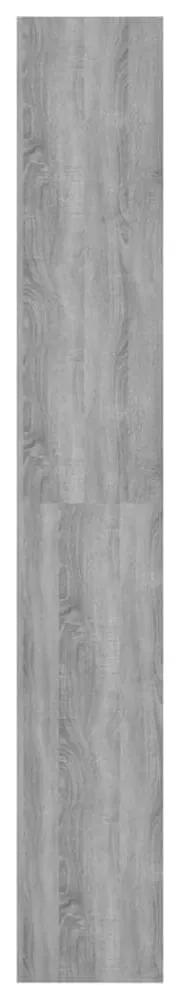 Petromila Knihovna / dělicí stěna šedá sonoma 60 x 30 x 198 cm
