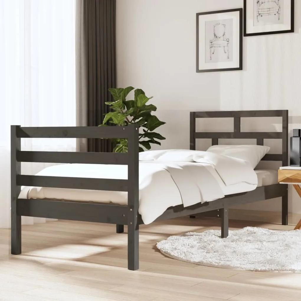 vidaXL Rám postele masivní dřevo 75 x 190 cm Small Single [3101243] Barva: Přírodní