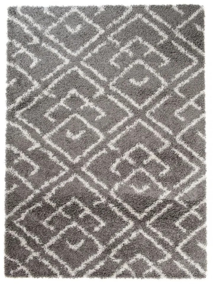 Kusový koberec Shaggy Linos šedý, Velikosti 80x150cm