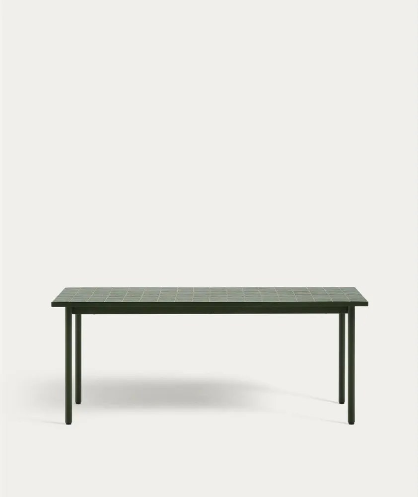 Zahradní jídelní stůl s keramickou deskou 101x223 cm Maurina – Kave Home