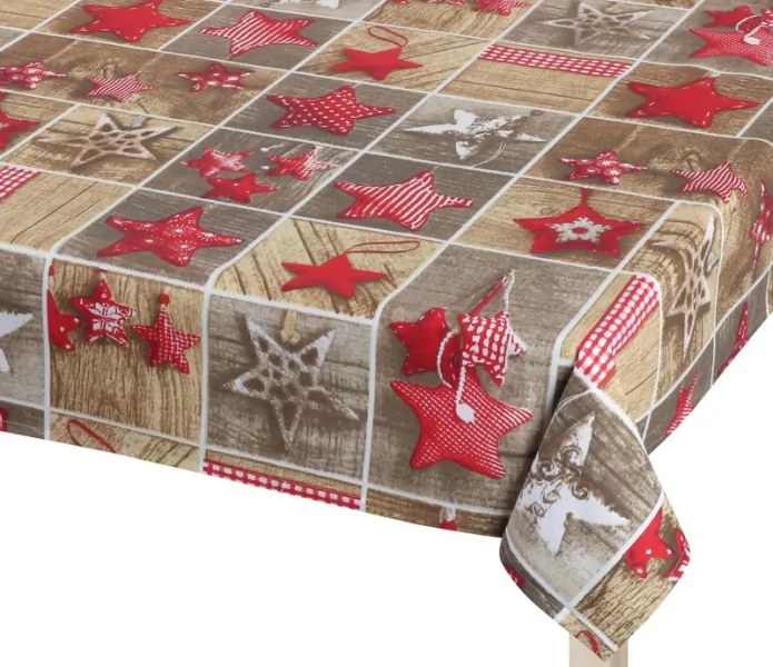 Bellatex Ubrus VÁNOCE Béžová,Červená,Bílá rozměr 120x140 cm