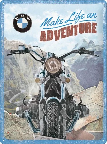 Nostalgic Art Cedule 30x40 BMW - Make Life an Adventure NA23333