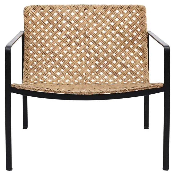 Ratanová židle s područkami Habra 69 × 66 × 64 cm