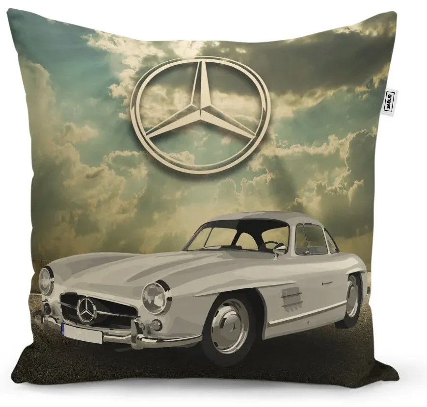 Sablio Polštář Mercedes-Benz 300 SL Na silnici - 50x50 cm
