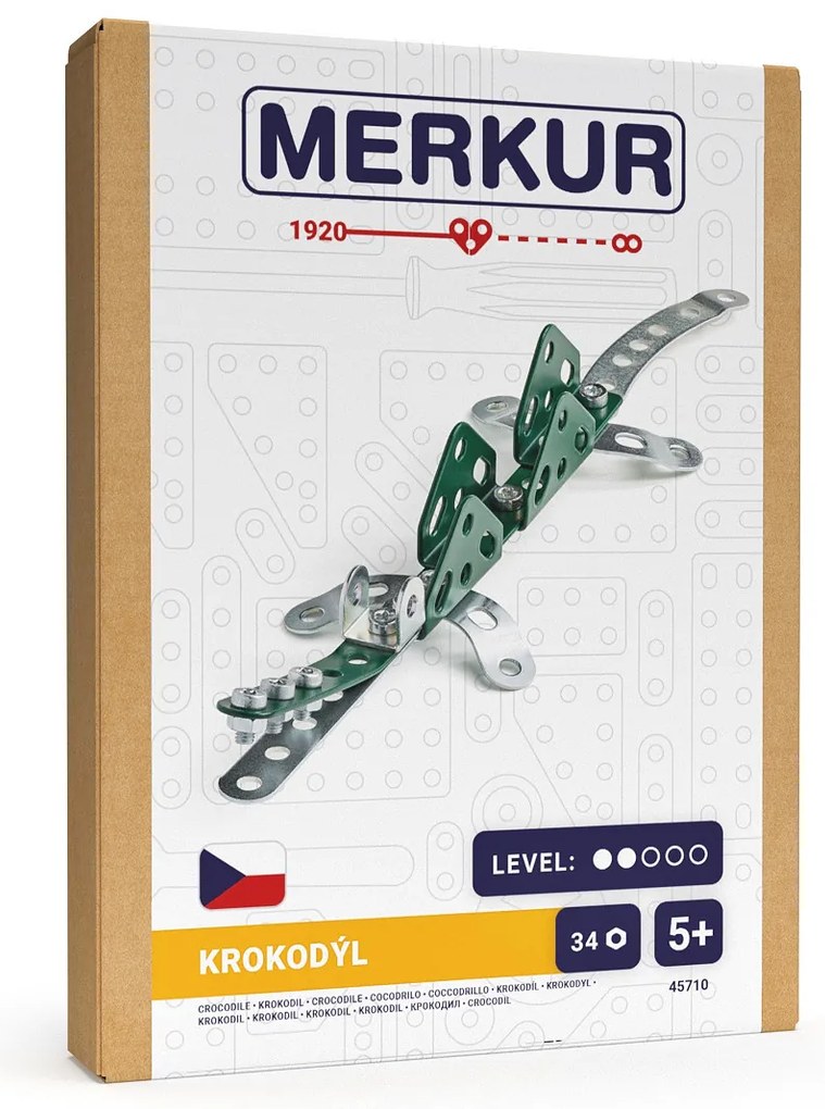 Merkur mini ZOO - krokodýl - 34 ks