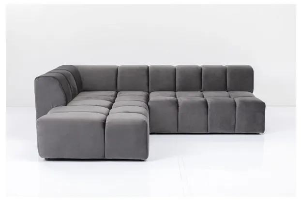 KARE DESIGN Rohová sedačka Belami šedá, levý roh 70 cm × 265 cm × 210 cm